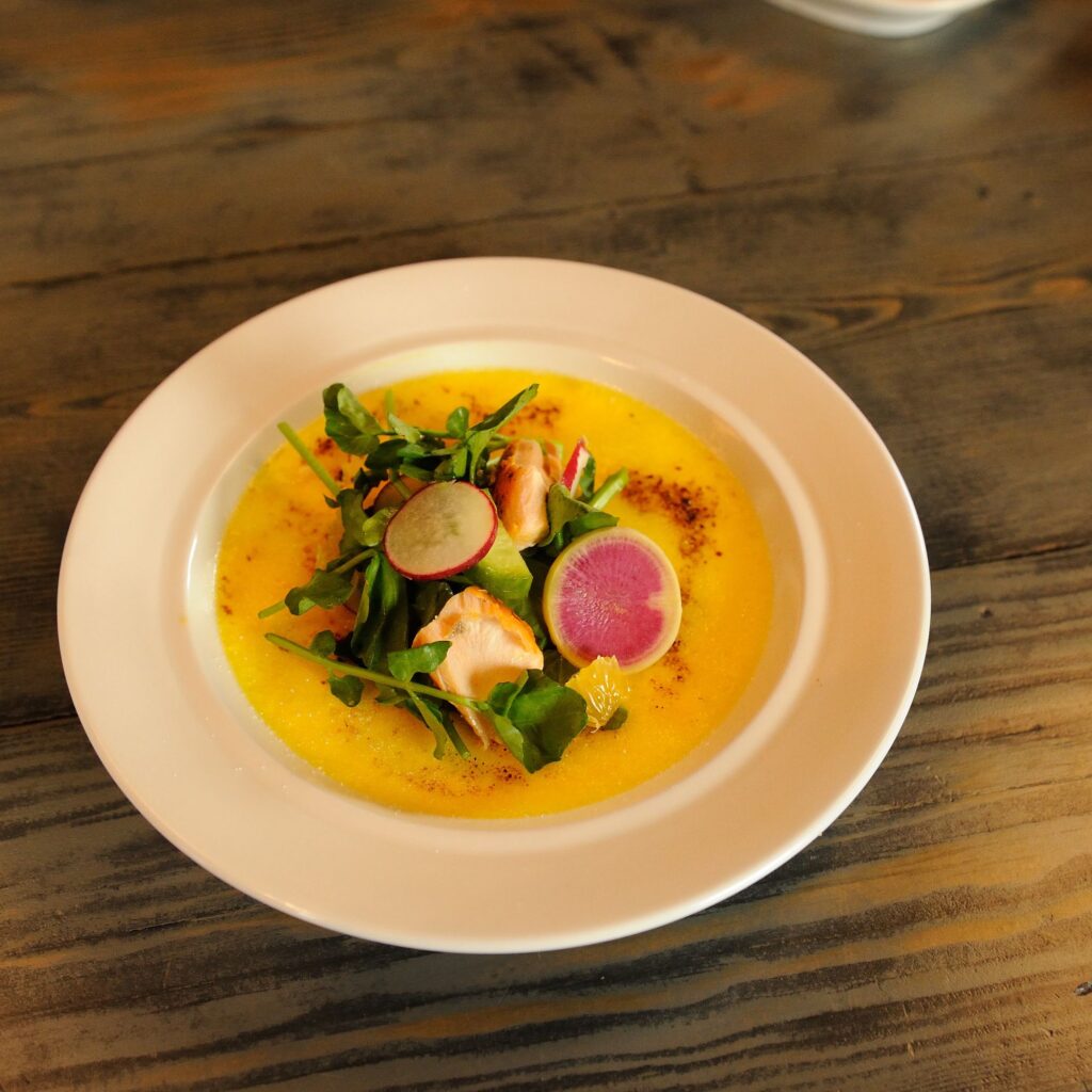 Wild Mushroom Royale with Sweet Pea Basil Sauce - Eggs.ca