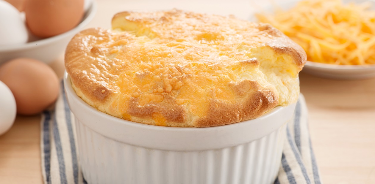 Cheese and Bread Soufflé - Eggs.ca