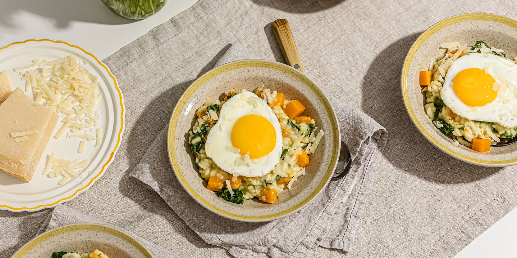 Creamy Egg and Squash Risotto - Eggs.ca
