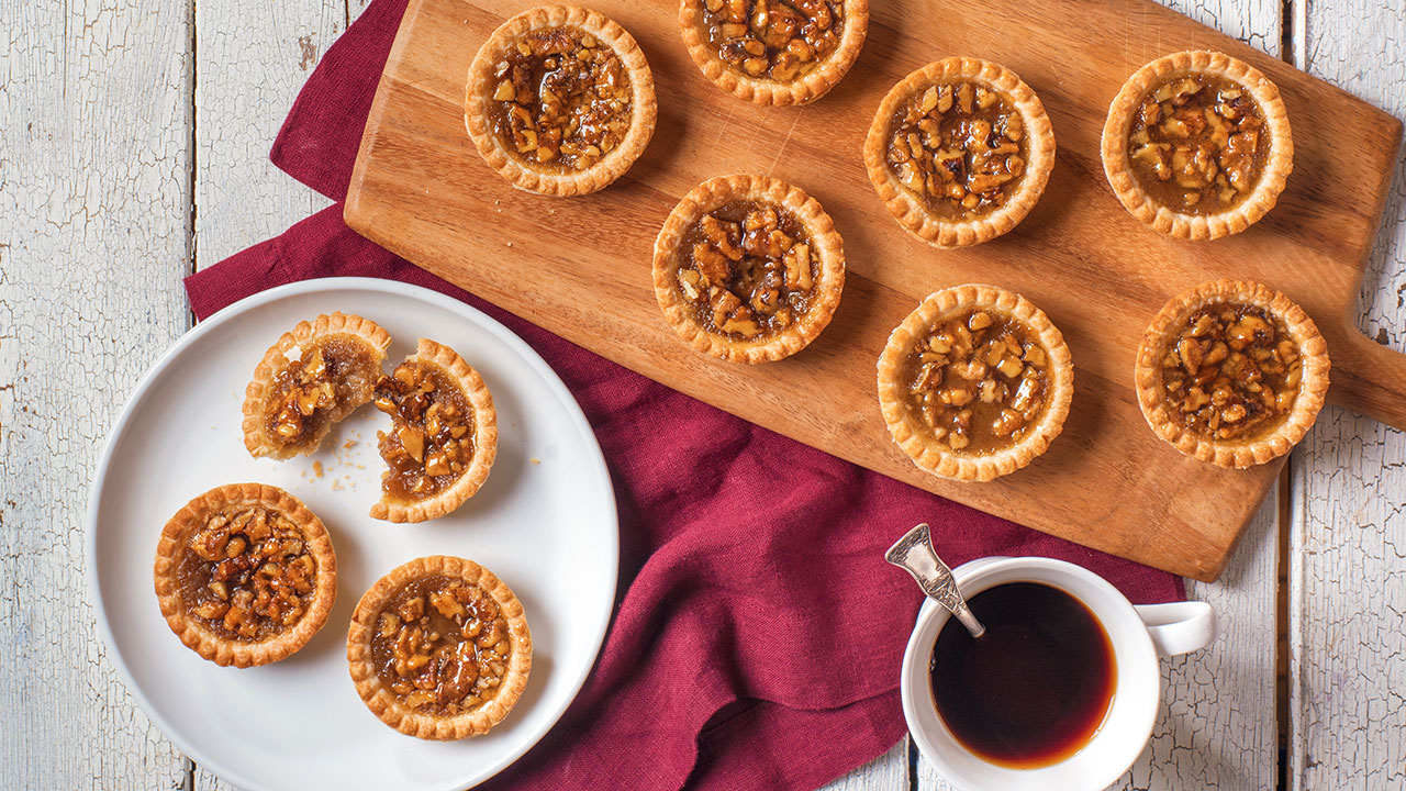 Maple Walnut Tarts - Eggs.ca
