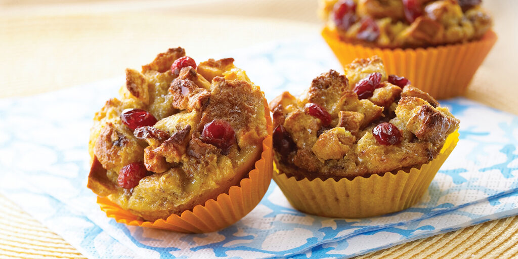 Mini Bread Puddings - Eggs.ca