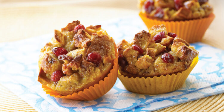 Mini Bread Puddings - Eggs.ca